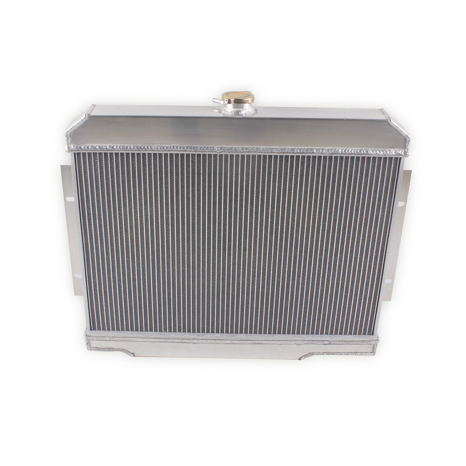 For 1972-1986 Jeep CJ5 CJ6 CJ7 V8 Chevy 3 Row Aluminum Radiator w/ Fan ...