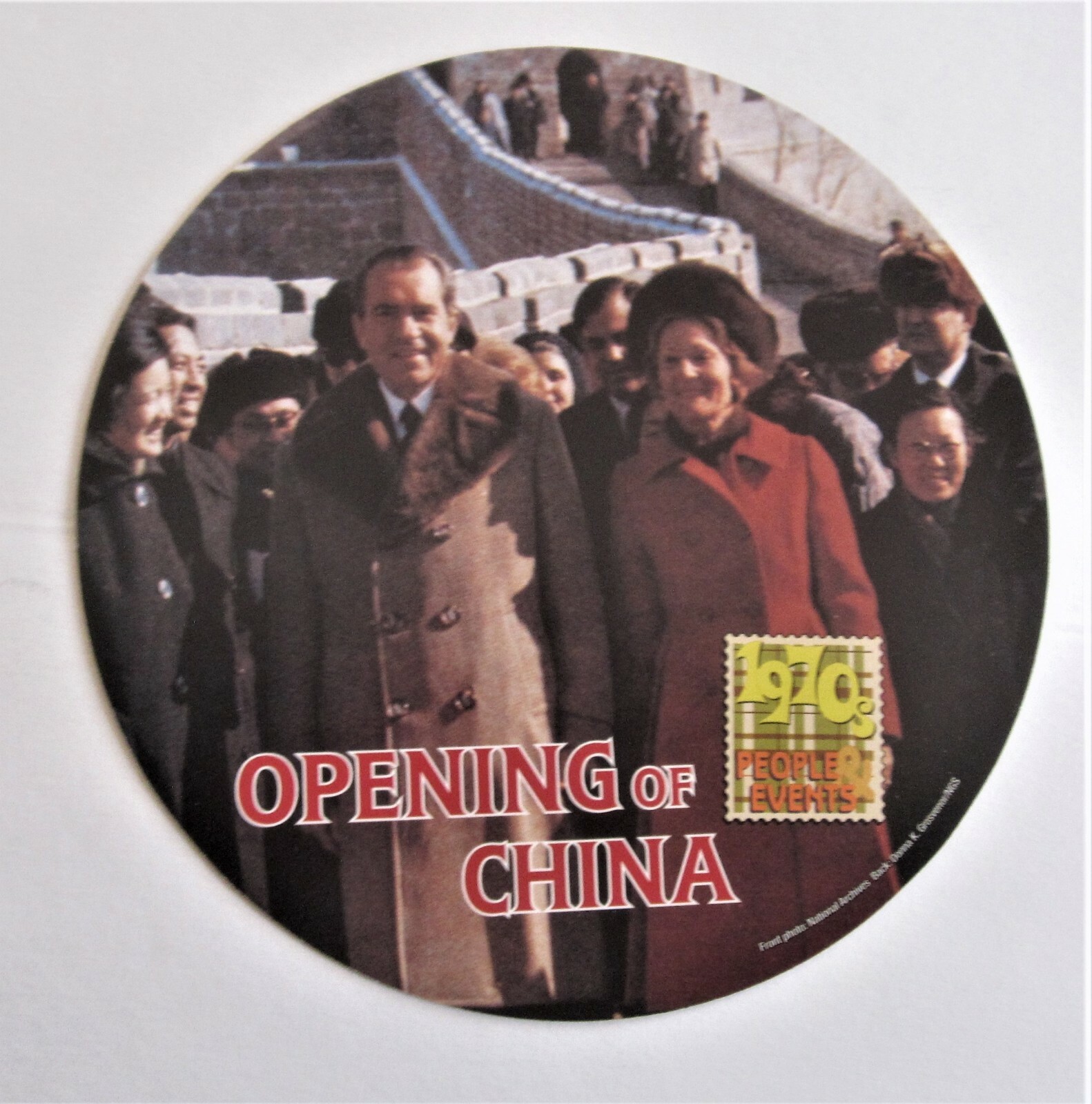 Nixon Opens Up China ,Panda Bears, Collectible Cardboard Disc | eBay