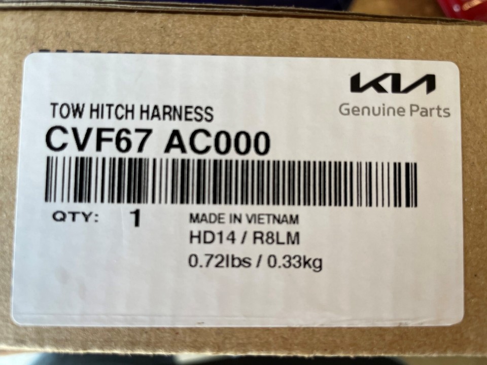 NEW OEM 2022-2024 KIA EV6 TOW HITCH HARNESS KIT | eBay