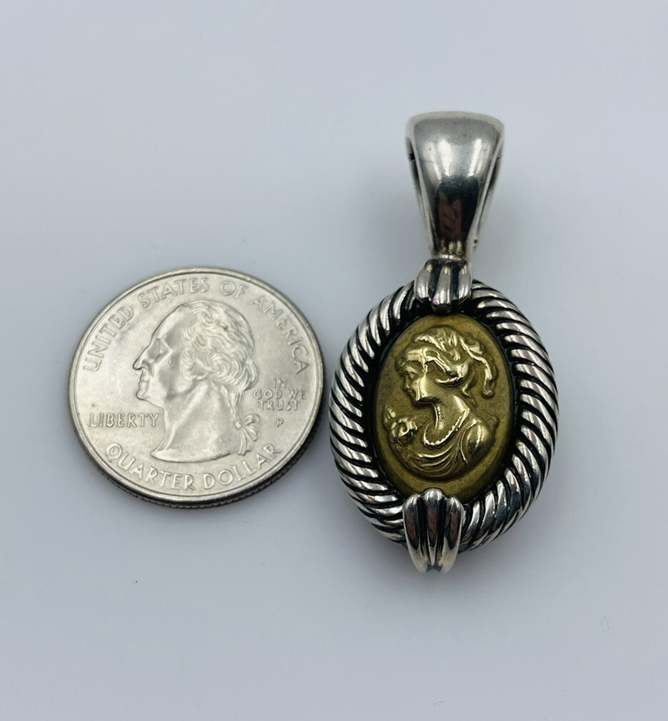 Menegatti Phillip Gabriel Italy Sterling Silver 18k Gold Earrings ...