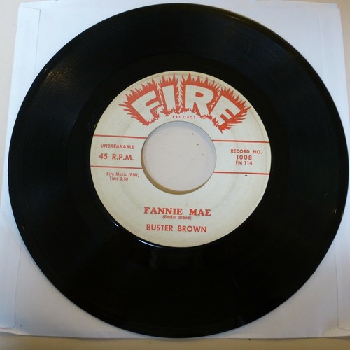 BLUES 45 RPM RECORD - BUSTER BROWN - FIRE 1008 | eBay
