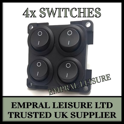 12v CBE C-Line Light Switch Socket CamperVan Caravan Motorhome ...