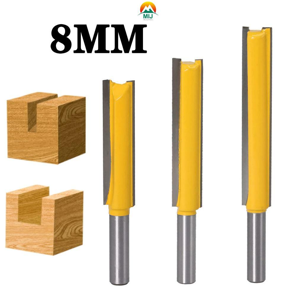 8mm Shank Straight Router Bit 8mm Shank Extra Length Cutting Tenon ...