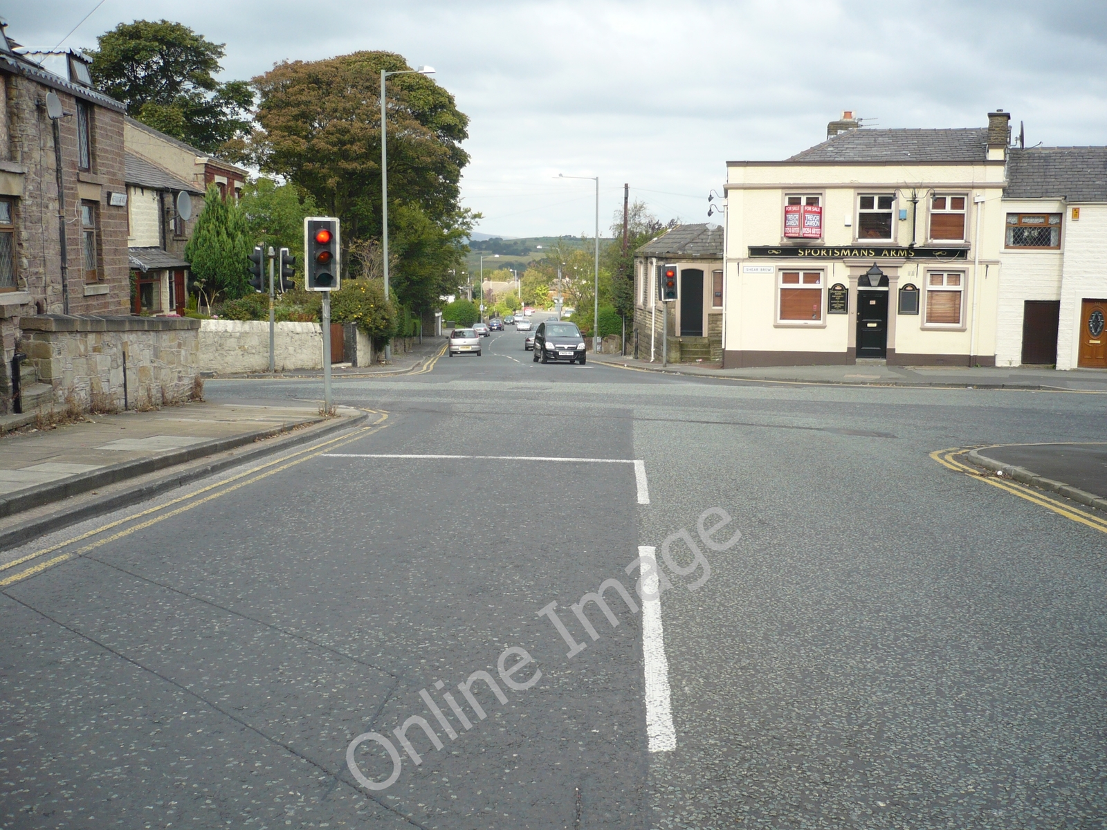 Photo 6x4 Four Lane Ends Blackburn/SD6827 Photo of the traffic signal ...