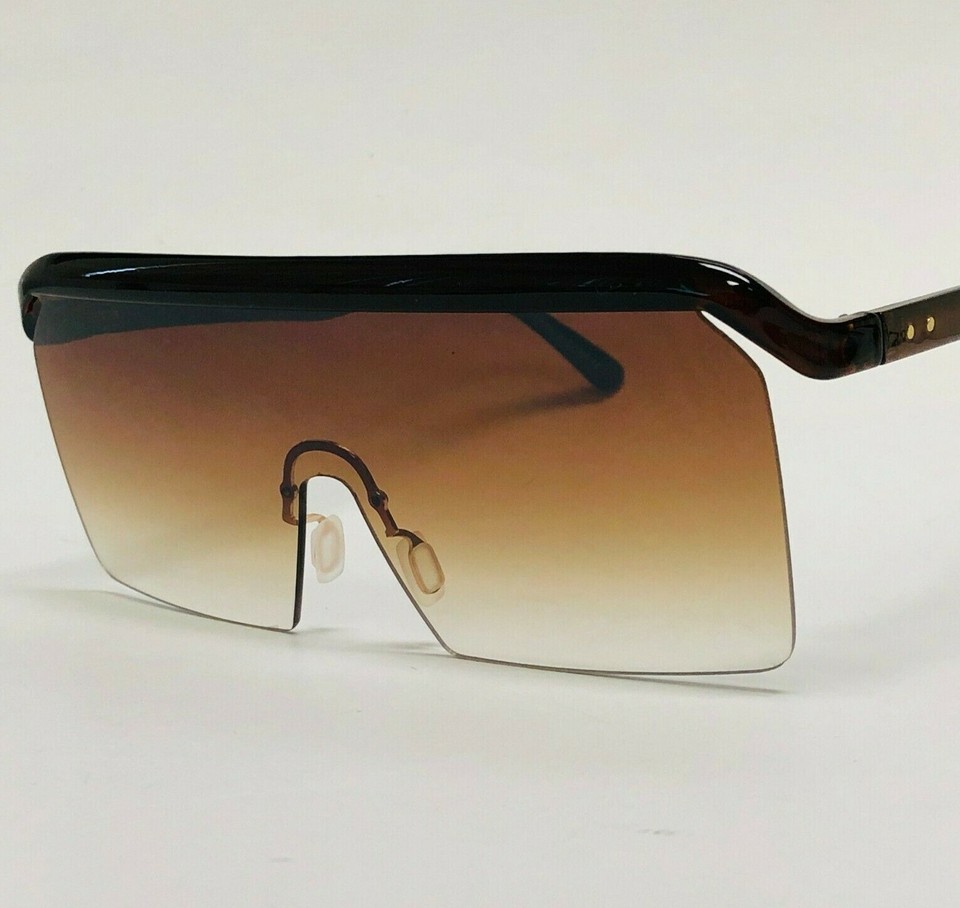 Men Women Designer Sunglasses Oversized Large Single Flat Top Lens ...