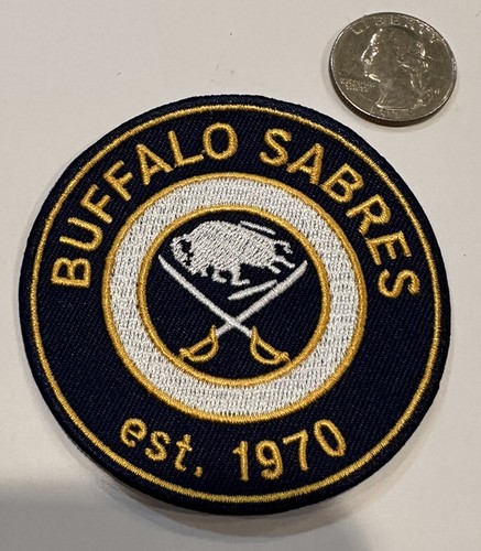 BUFFALO SABRES Vintage Style Embroidered Iron On Patch 3”x 3" BEAUTIFUL ...