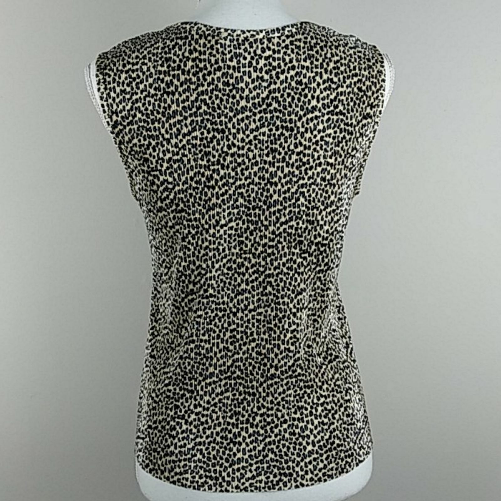 Plissé women's Large leopard print sleeveless top - Gem