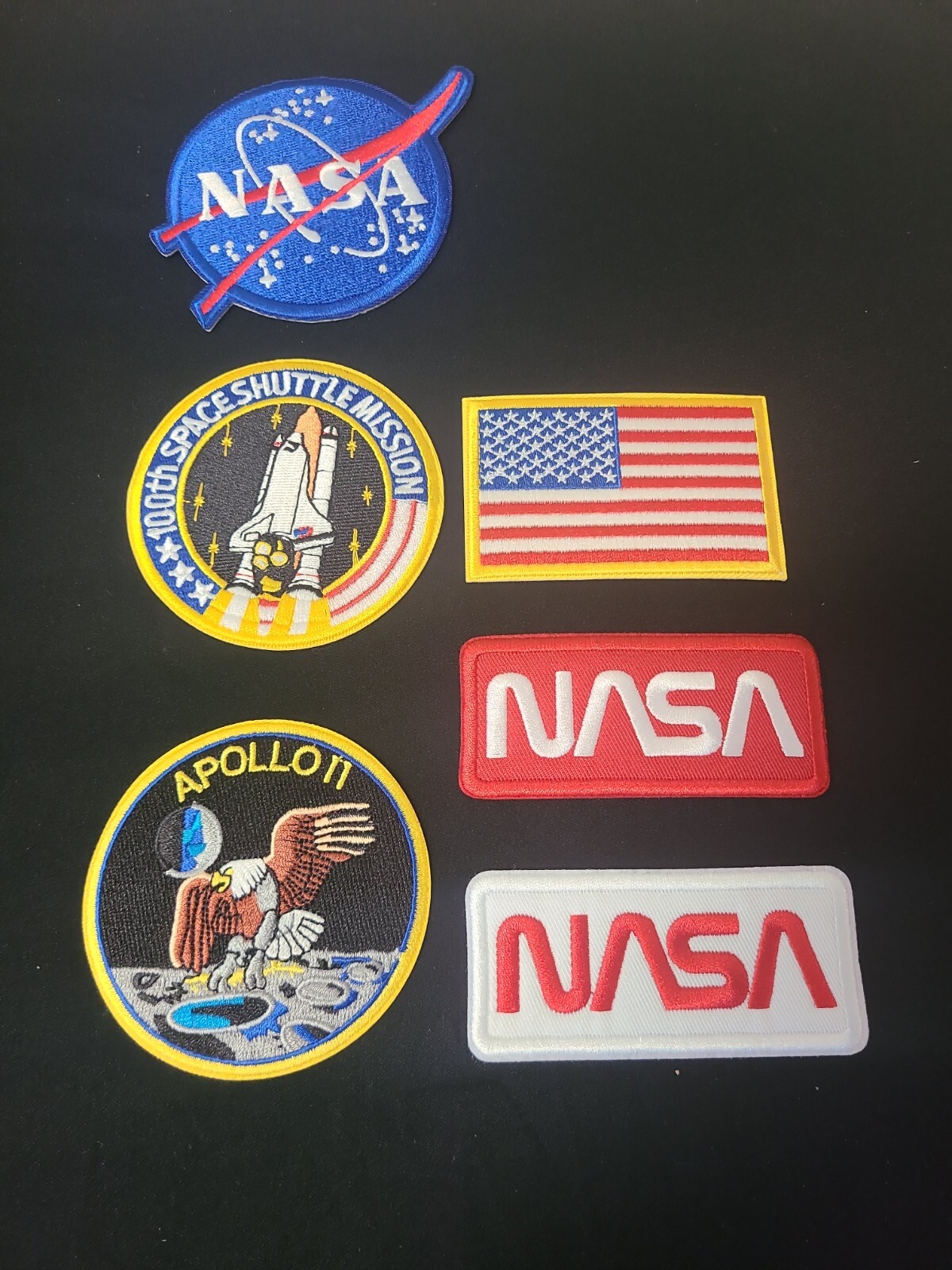American Flag Nasa Mission Patches