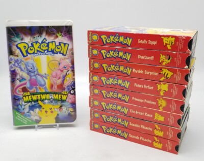 POKEMON Video (VHS 1998) Lot of 9 Assorted Title (1 Duplicate) & THE ...