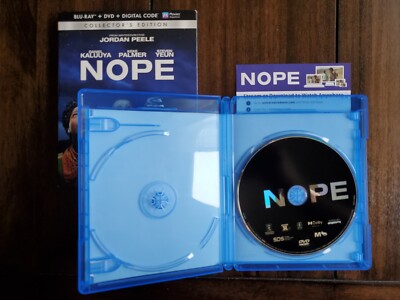NOPE DVD + BLURAY CASE + SLIPCOVER + JORDAN PEELE COLLECTION DIGITAL ...