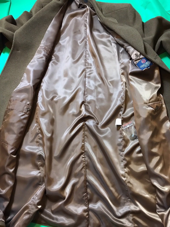 Hardwick Wool Blend Brown 3 Button Classic Top Coat 46 Regular NWT | eBay