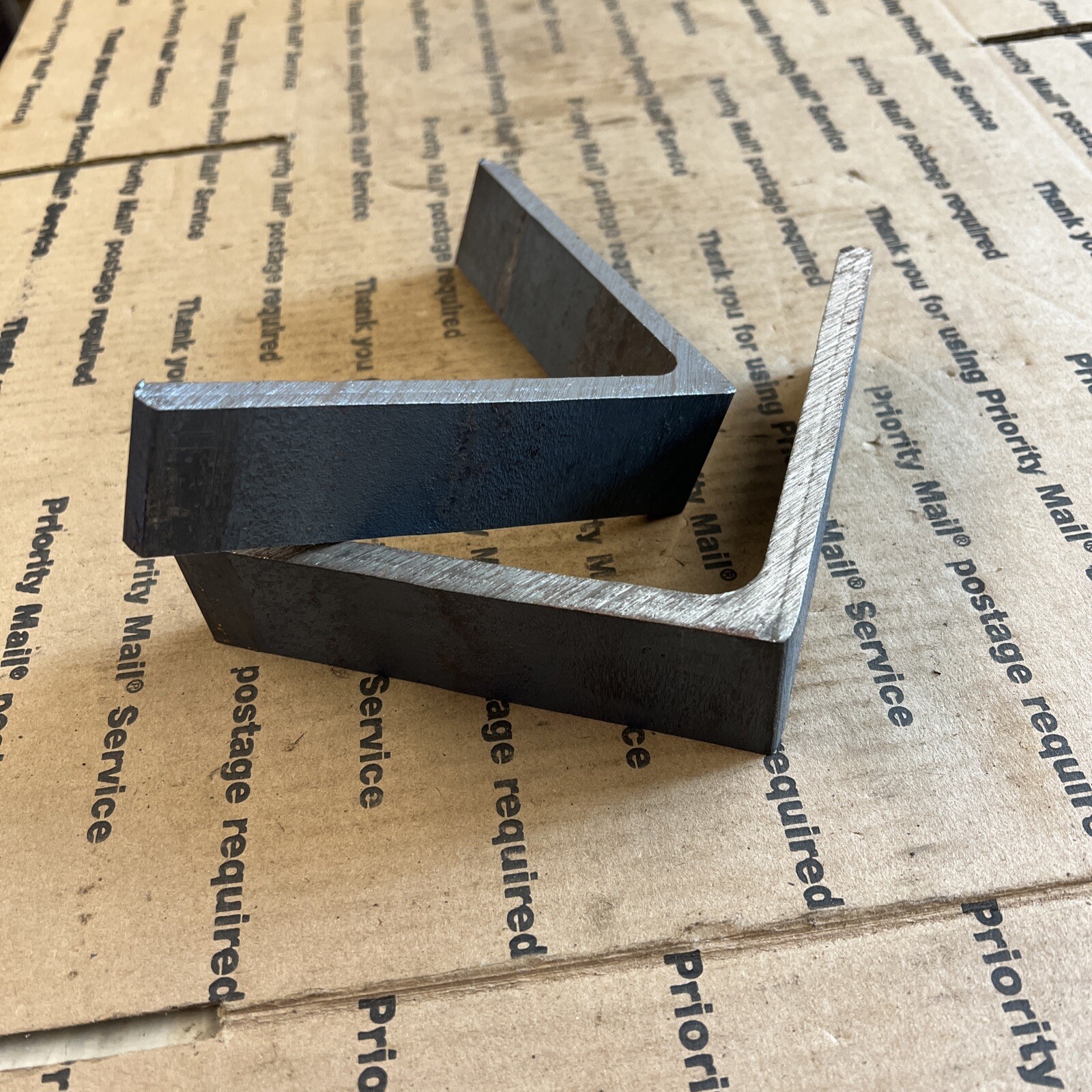 (2) 6 X 6 Steel Angle Iron 3/8" TH Heavy Duty Bracing Brackets Welding ...