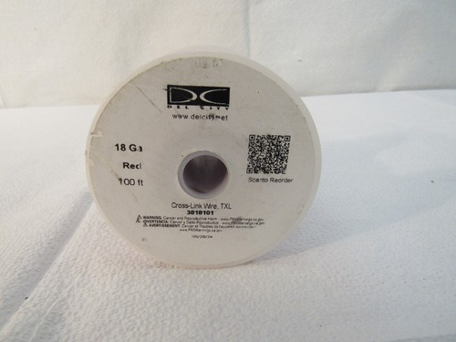 Del City Cross-Link Wire TXL 18 Guage 100 Foot Red 3818101 | eBay