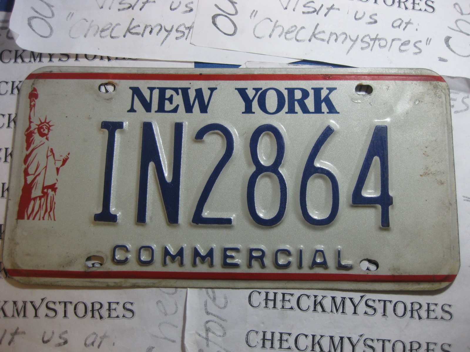 VINTAGE USA NY NEW YORK STATE PLATE # IN2864 COMMERCIAL PLATE (1)ONE | eBay