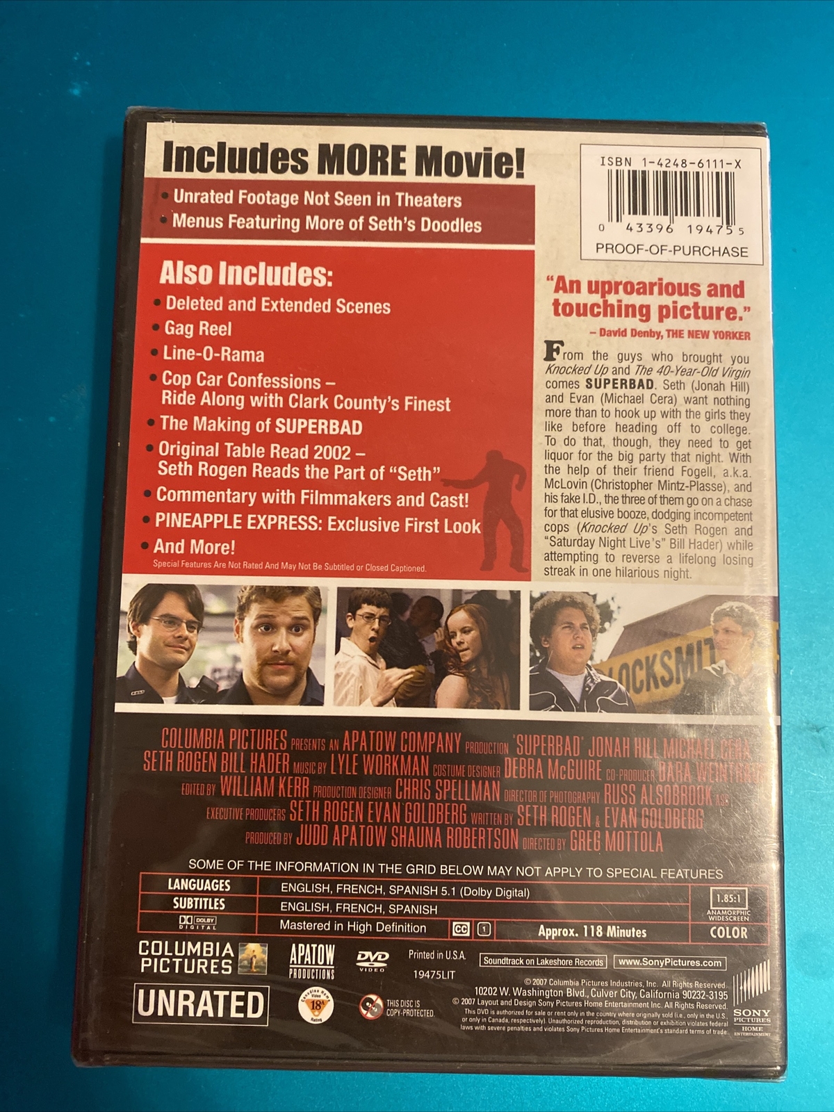 FACTORY SEALED Superbad (DVD, 2007) Jonah Hill Seth Rogan Michael Cera ...