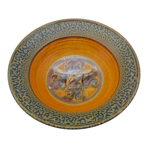 Royce Yoder Studio Pottery Serving Bowl - 11" Large Brown Stoneware ...