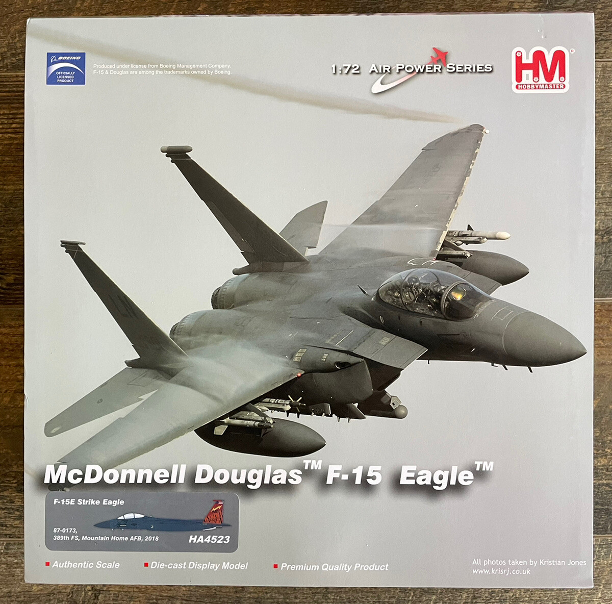 HOBBY MASTER 1:72 scale F-15E STRIKE EAGLE, 389th FS, MOUNTAIN HOME AFB ...
