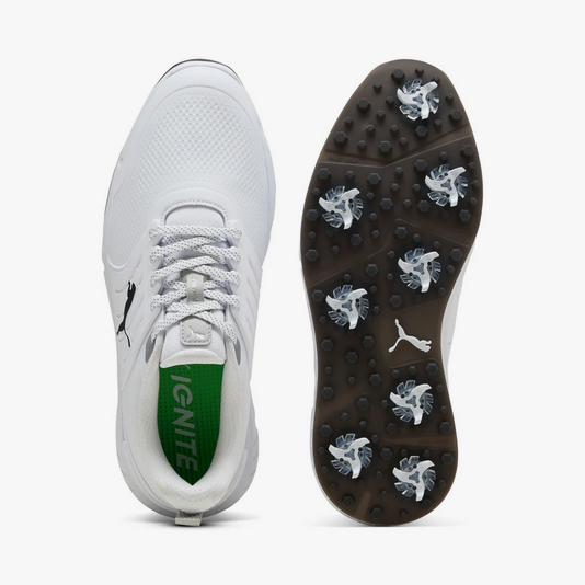 PUMA IGNITE ELEVATE 2 Tour Spiked Golf Shoes Puma White / Puma Black ...