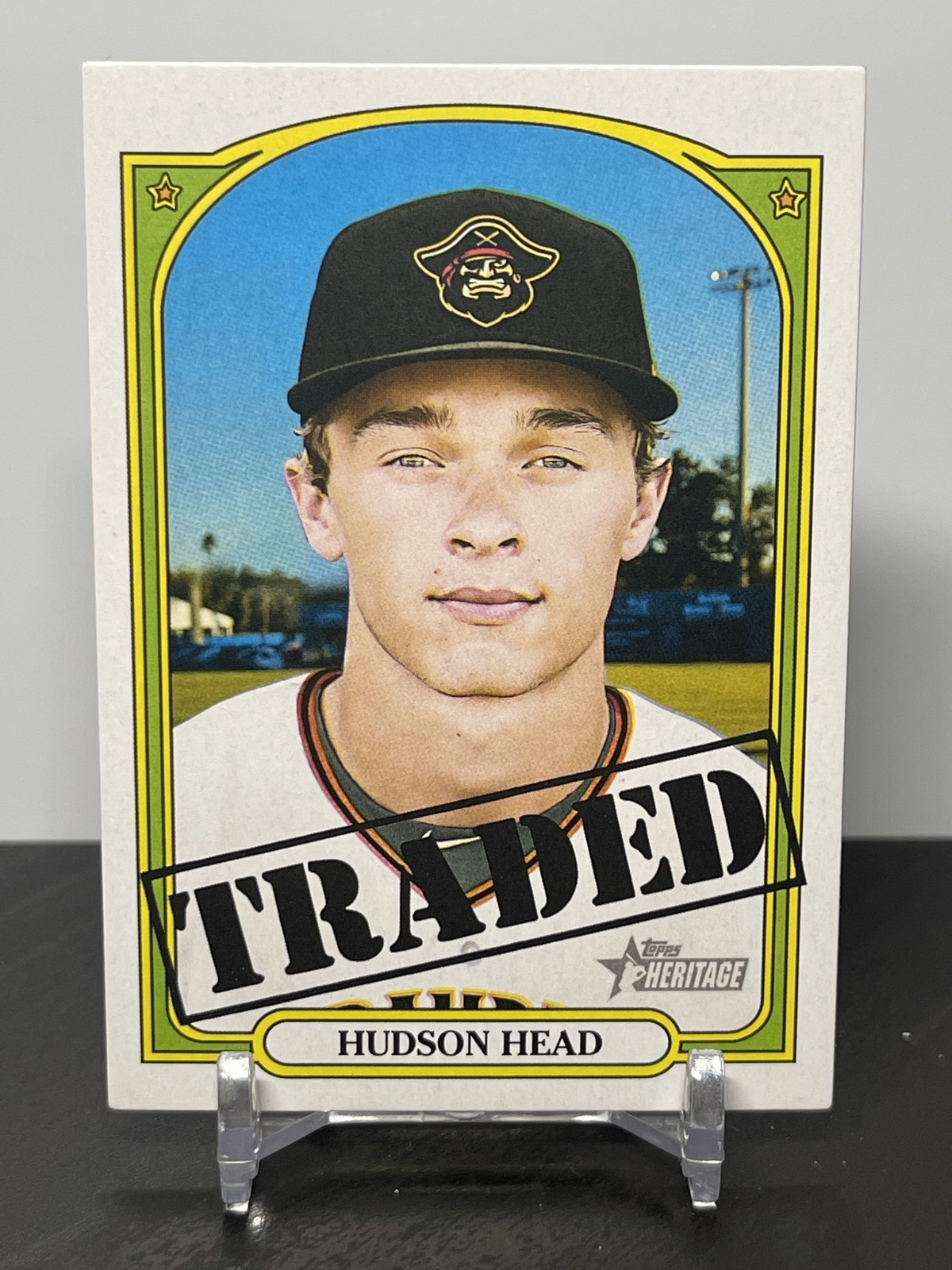 Hudson Head 2021 Topps Heritage Traded Insert #198 Pittsburgh Pirates ...
