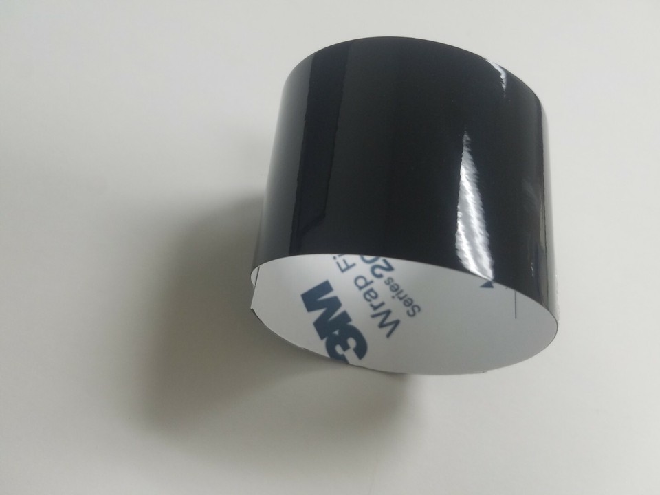 2" Wide x 5FT 3M 2080 Gloss Black Chrome Trim Delete Vinyl Car Window ...