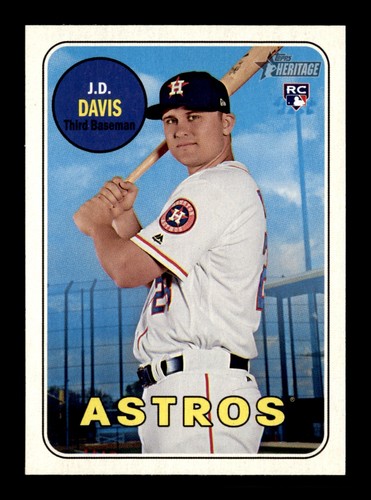 2018 Topps Heritage #532 J.D. Davis Rookie Card RC Houston Astros ...