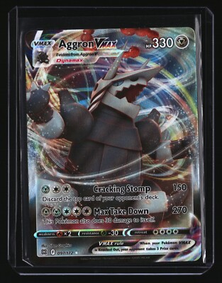 Pokemon AGGRON VMAX 097/172 Ultra Rare Holo (Brilliant Stars) NM/Mint ...