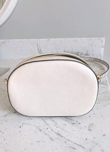 Michael Kors Jet Set Glam Light Cream Oval Crossbody | eBay