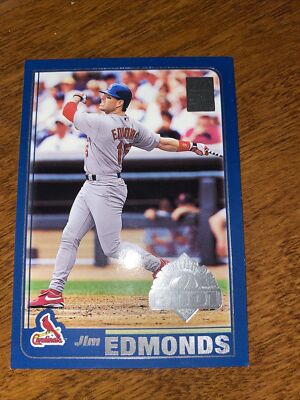 2001 TOPPS 50 YEARS BASEBALL CARD #101 JIM EDMONDS. St Louis Cardinals ...