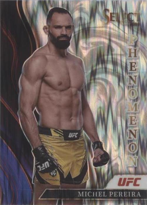 2022 Panini Select UFC - Phenomenon Michel Pereira #15 Flash Prizm for ...