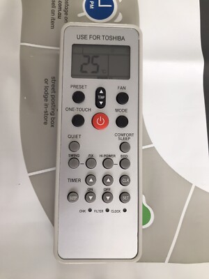 Toshiba Air Conditioner Replacement Remote Control Models: WC-L03SE, WH ...