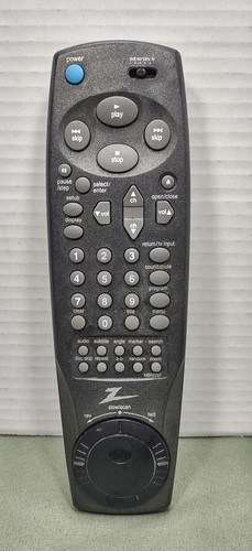 📺 Used & Untested Zenith MBR229T Black Cable TV DVD VCR Remote Control ...