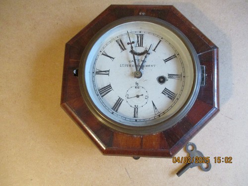 Antique American Jerome Octagonal Wall Clock Time Piece For Restoration ...