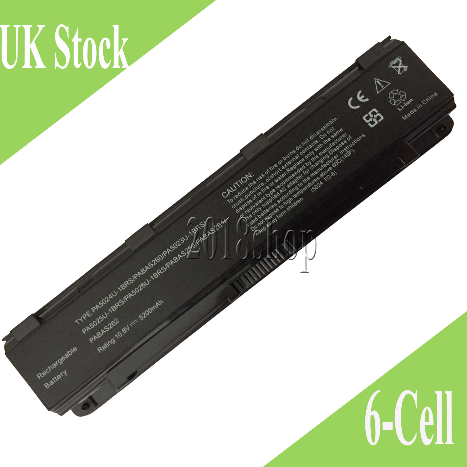 Battery for Toshiba Satellite C50-A-19T C50-A-1FT C50-A-1JM Laptop ...