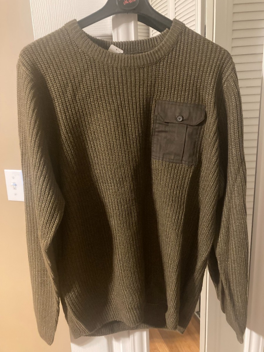 Olive Sweater Buy Club Room Men Solid V Neck Merino Wool Blend