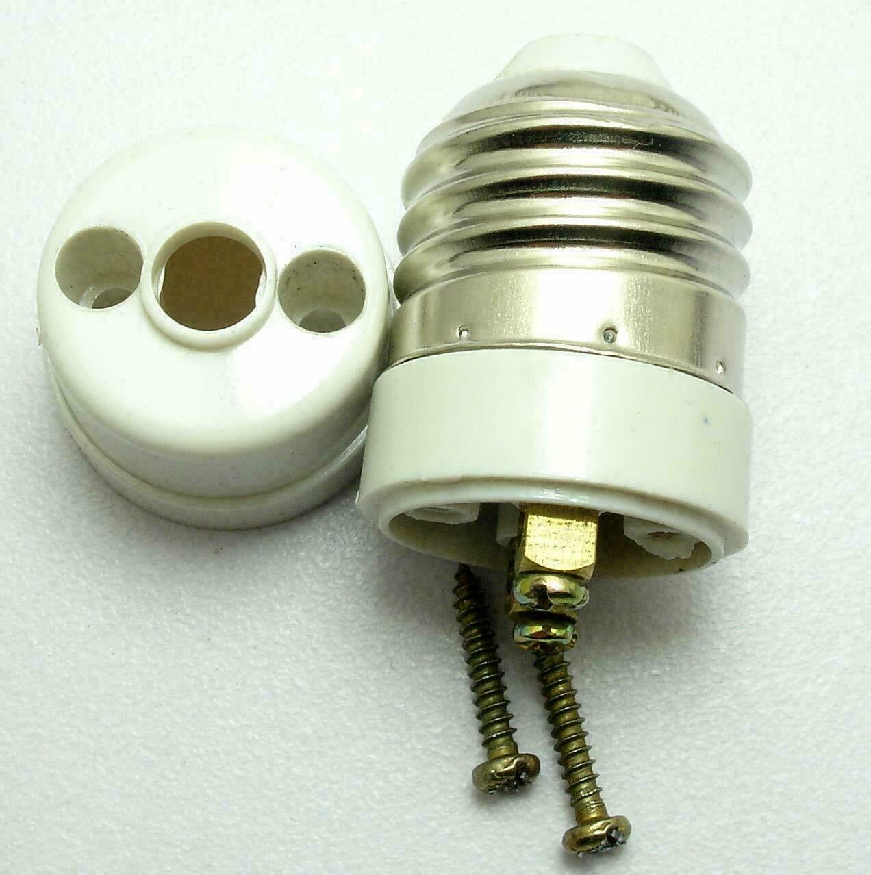 E27 Adaptor Plug Connector Lamp Socket Extension Edison Screw Light ...