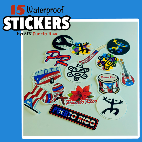 15 Puerto Rico Waterproof Vinyl Stickers (Size 2 Inches Plus ) | eBay