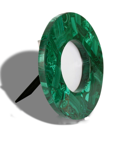6"x6" Malachite Inlay Stone Photo Frame Marble Table Master Piece Gift ...