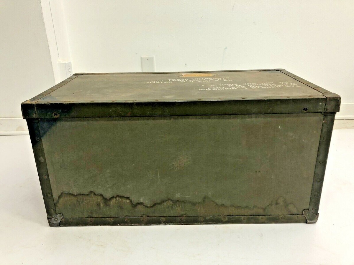 Wooden Military Footlocker