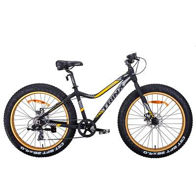 Trinx Tiger T106 Fat Bike Shimano 7 Speed Bicycle Orange | eBay Australia