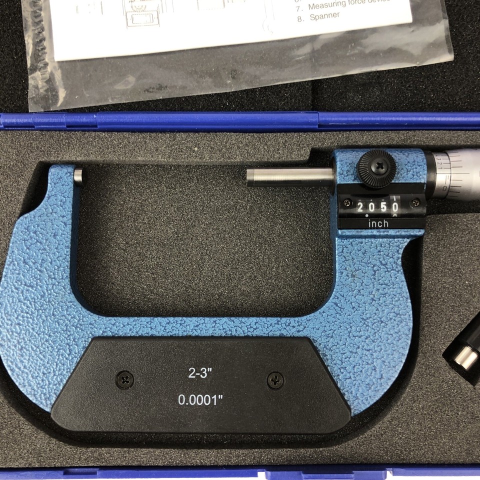 Digital Outside Micrometer Mechanical Digit Counter 2-3"/0.0001" | eBay