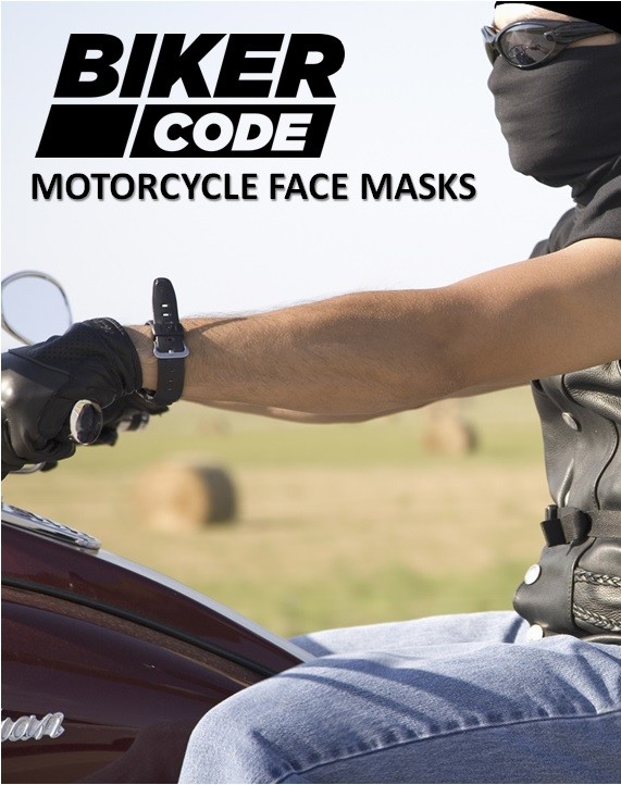 BIKER CODE - MOTORCYCLE FACE MASK - BIKIE RED (Motorcycle, Outdoors ...