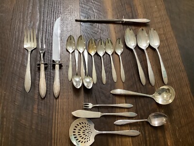 20 PCs Nobility Plate Reverie Silverware 8 Teasp.and Serving Ware | eBay