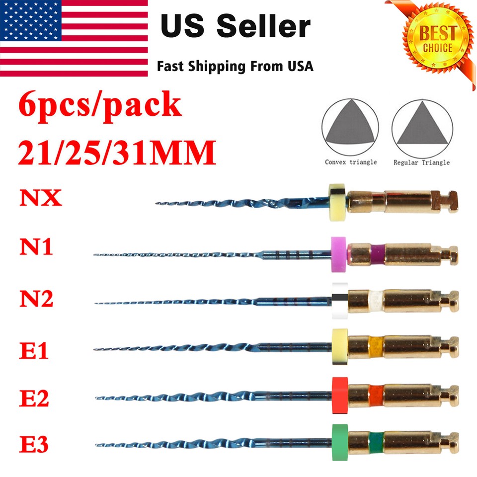 21mm 25mm 31mm Dental Endo Rotary Files NITI Endodontic Files Tips ...