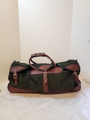 Orvis Large Travel Duffel Men's Luggage Bag Hunting Canvas and Brown ...