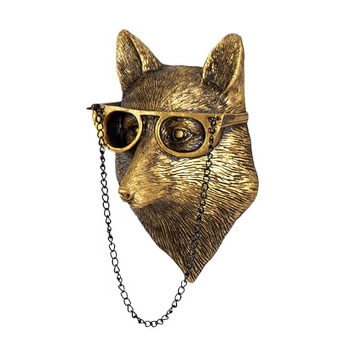 Animal Heads Wall Decor, Faux Deer Head Mount, Animal Sculptures Wall ...