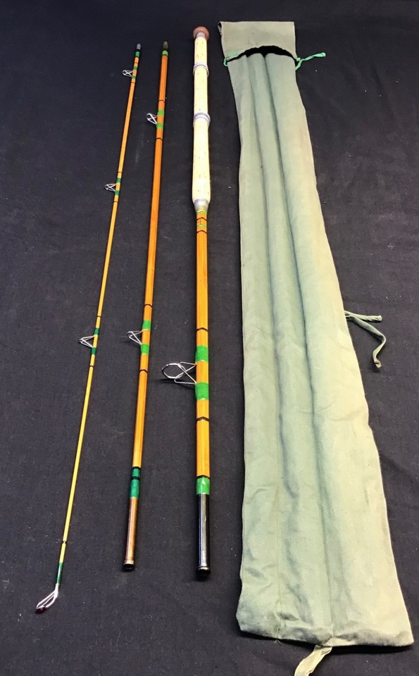 Vintage Marco The Test 10ft 6" split cane Carp fishing rod 7oz test ...