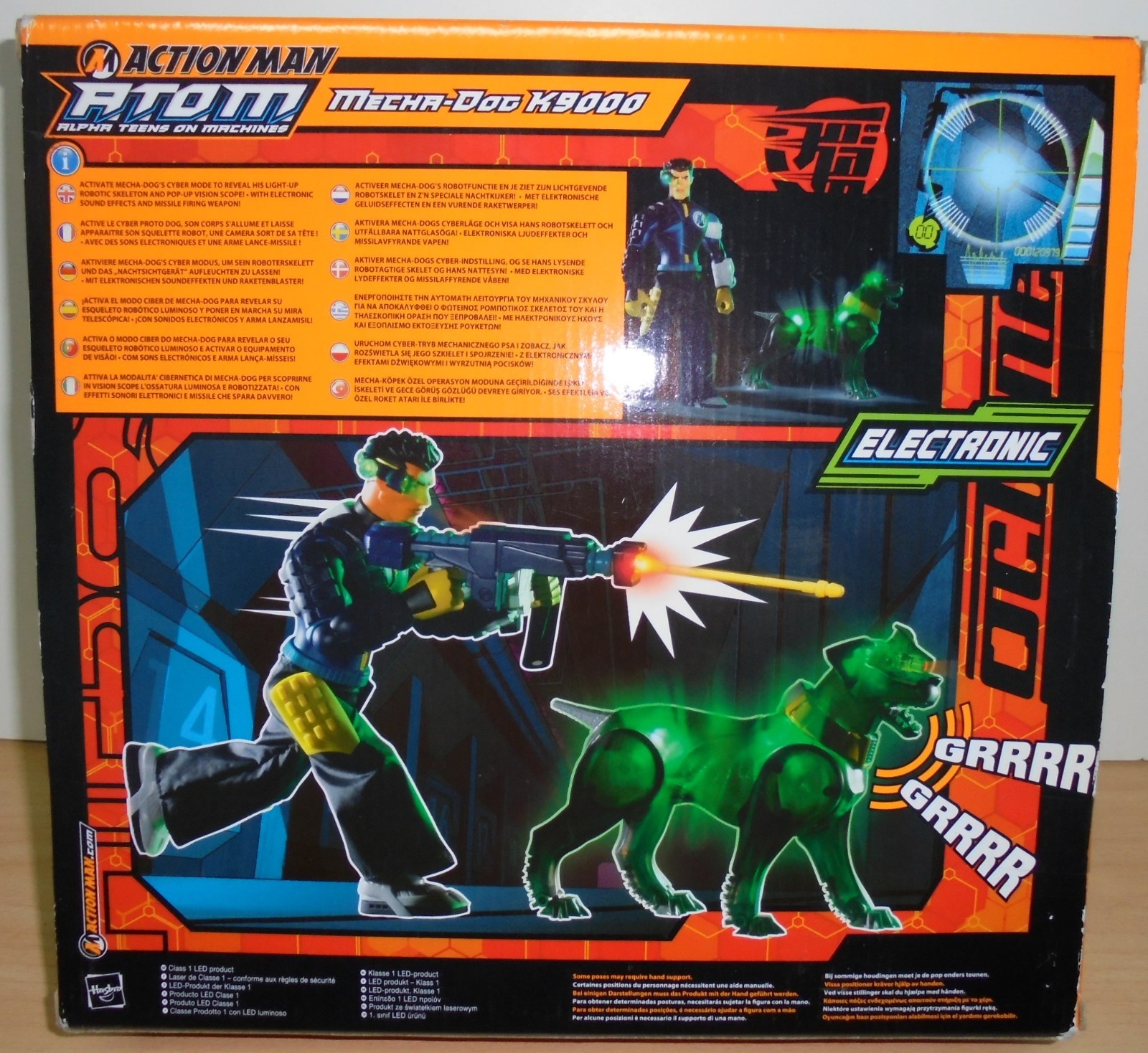 HASBRO ACTION MAN ATOM - MECHA DOG K9000 - BOXED NEW MIB | eBay