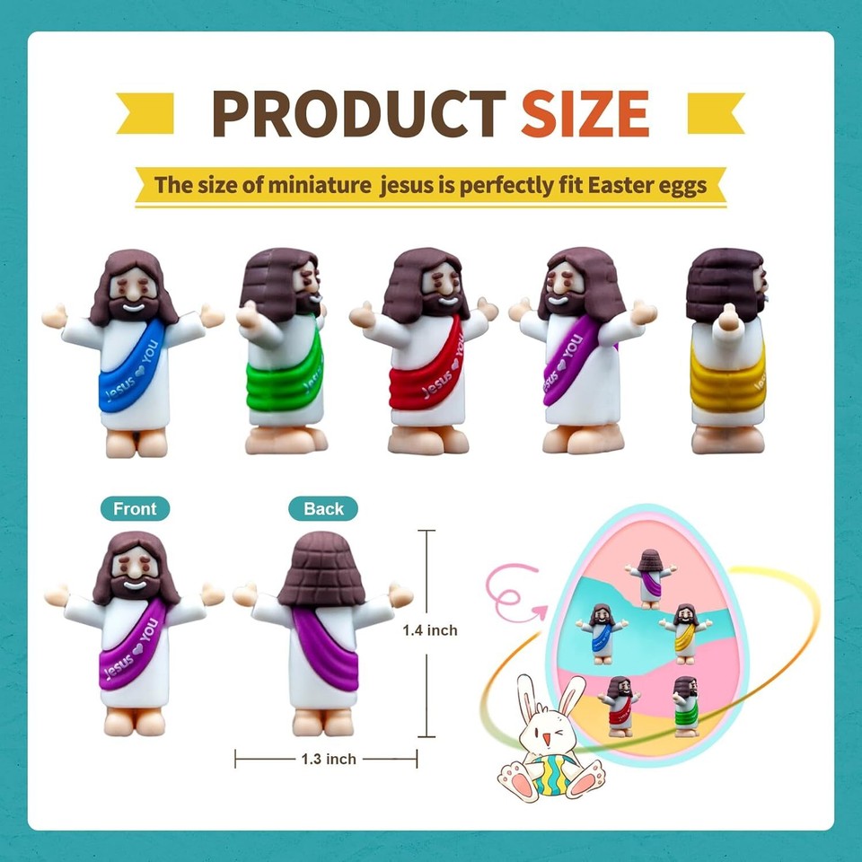 Little Jesus Figurines Mini Jesus Figures Pocket Jesus Religious Gifts ...