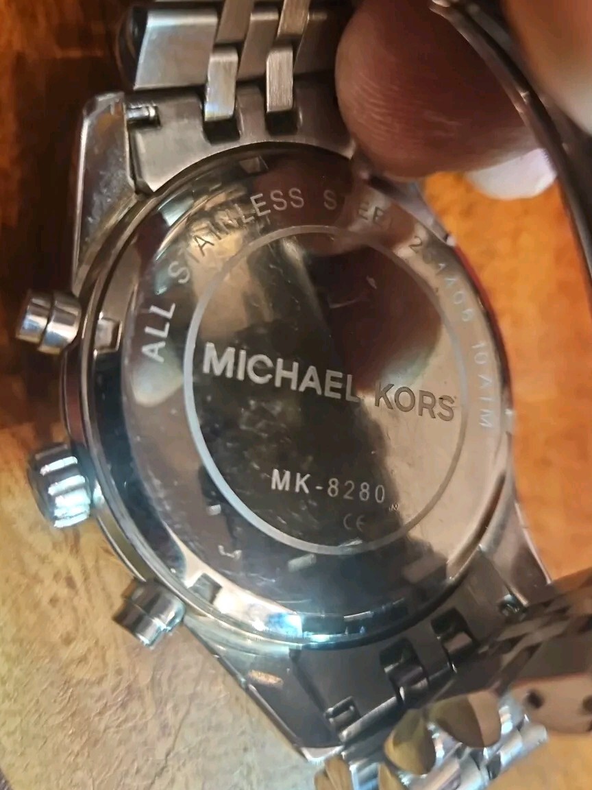 Michael Kors MK 8280 Lexington Mens Silver | eBay Michael Kors MK 8280 Lexington Mens Silver | eBay