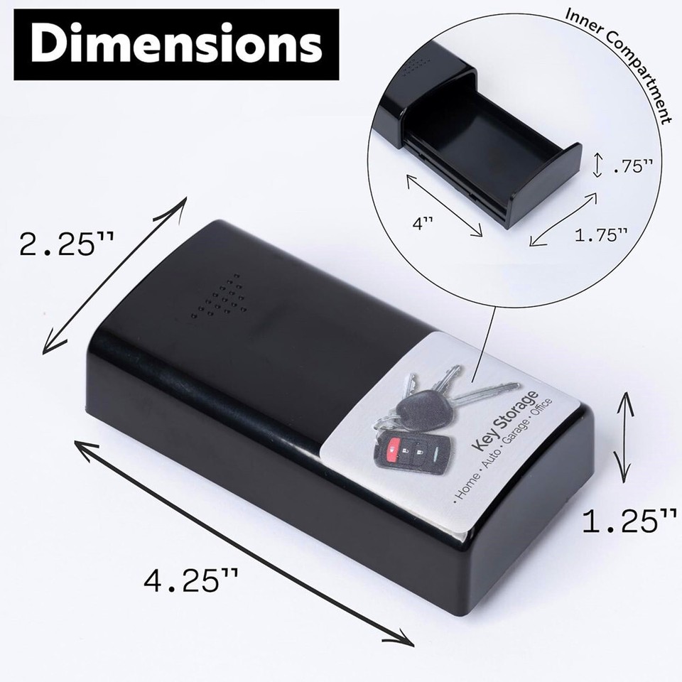 1pcs key Storage Large Magnet Locker Hider Hide A Key Master Lock Key ...